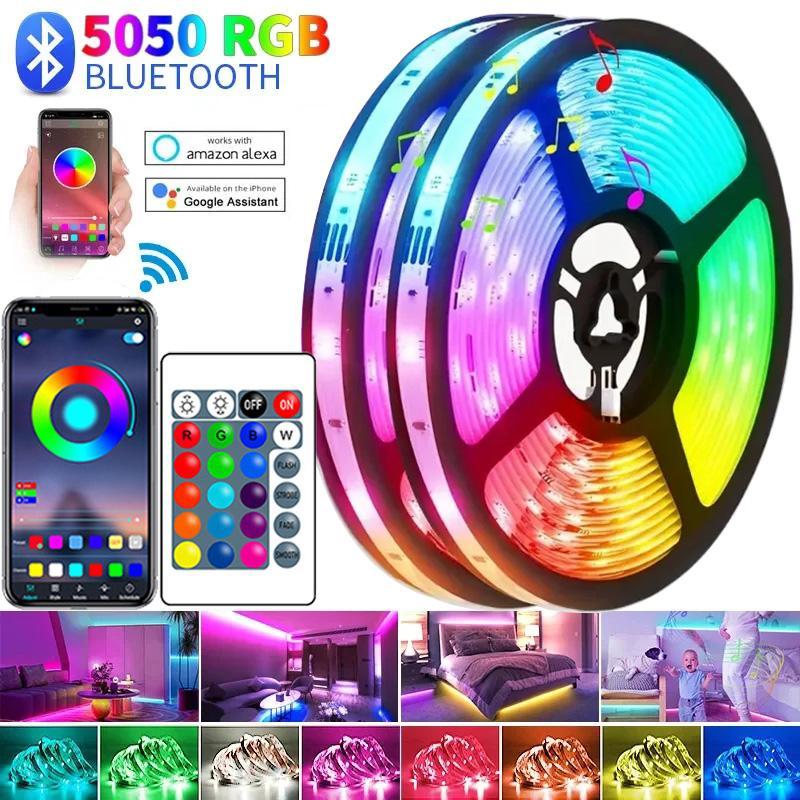 RGB LED Strip Light USB Bluetooth APP 44 keys Control 5050 Color ...
