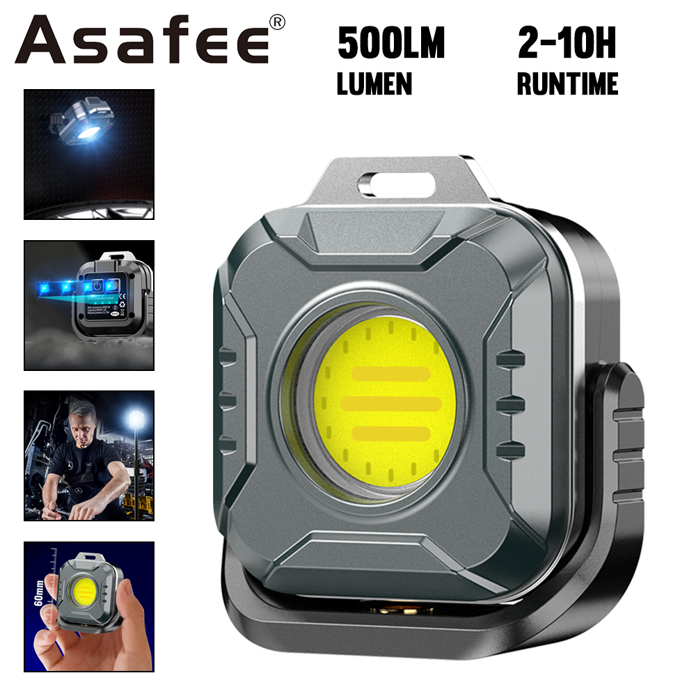 Asafee Ultra Bright KXK-986 Camping Work Light COB LED Mini Portable Work Light Key Light 500LM ...