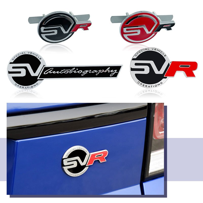 Car Styling 3D Metal SVR Letter Emblem Front Grille Badge Body Sticker ...