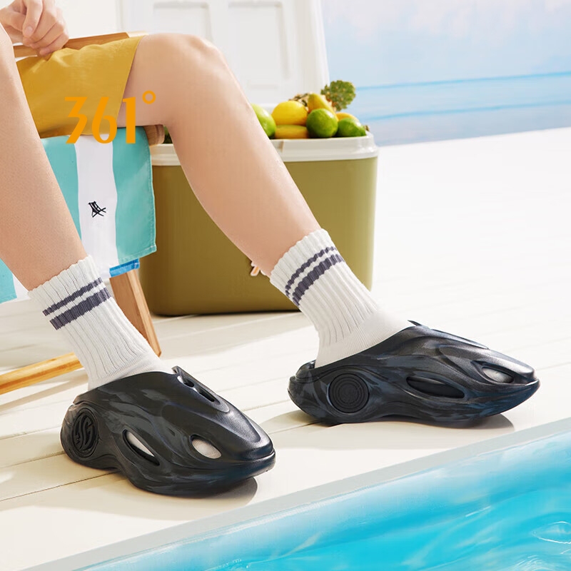 361 Degrees Men AG Slippers Breathable Non-Slip 672421103 | Shopee ...