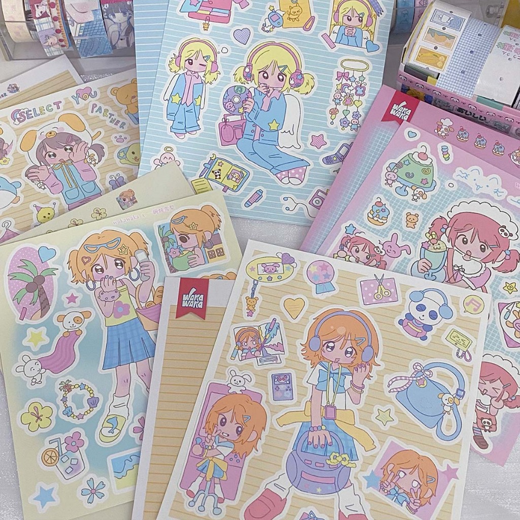 Stickers Cartoon Character Stickers Handbook Stickers Goo Card Stickers ...