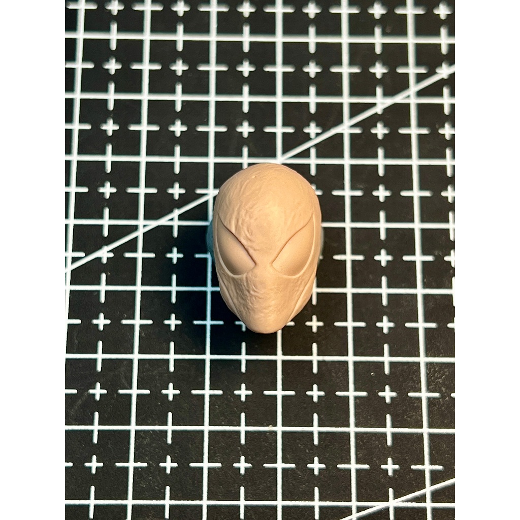 Unpainted 1/12 Scale Venom Black Spider-Man Head Carved Model Fit For 6 ...