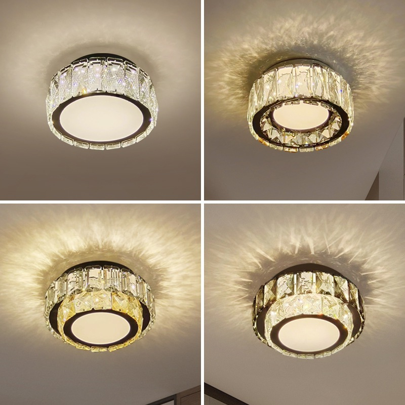 Crystal Hallway Ceiling Lamp Modern Minimalist Entrance Ceiling Light ...