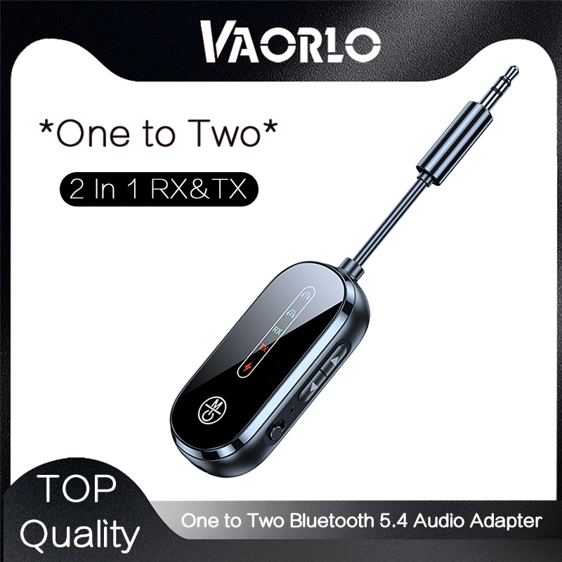 VAORLO 2 IN 1 Recevier Transmitter Support One To Two Connect Two Devices At the Same Time HD ...