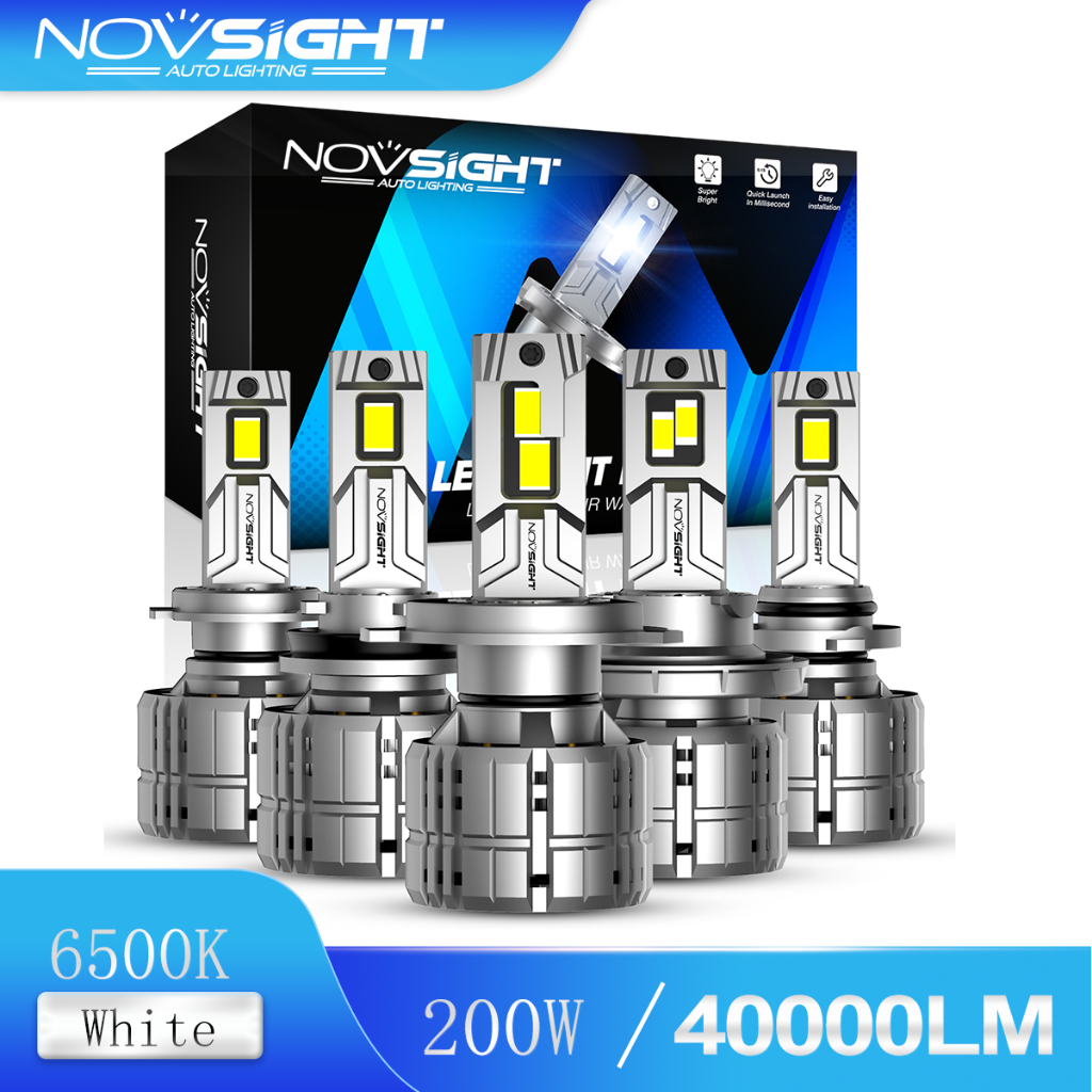 Novsight N60 H4 LED car Headlight H11 H7 9005 9006 9012 D Series 200W 40000LM 6500K | Shopee ...