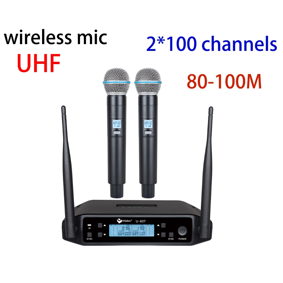 Wireless Microphone GLXD4 style, UHF,2 Handheld Microphones,for Karaoke ...