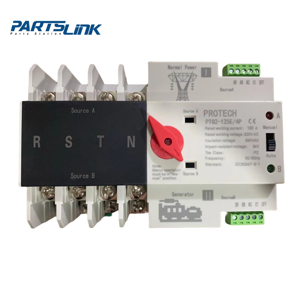 4P ATS 100A Dual Power Automatic Transfer Switch Electrical Selector ...
