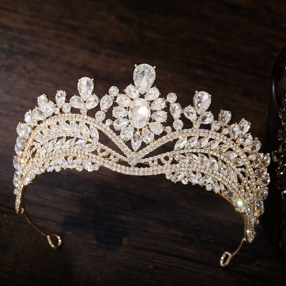 Wedding Crown for Bride Rhinestone Princess tiara for Women Prom Queen ...