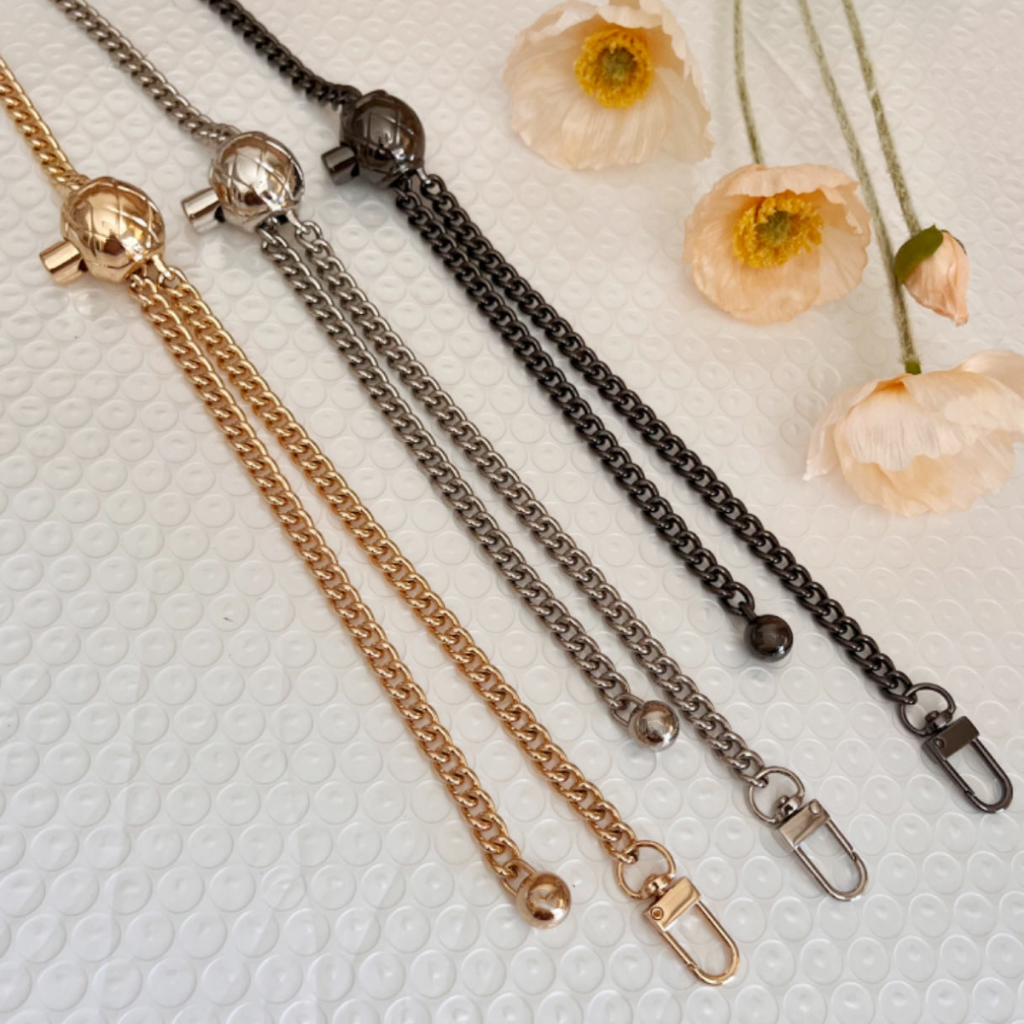 Metal Chain Messenger Bag Strap Bag Accessories Small Golden Ball ...