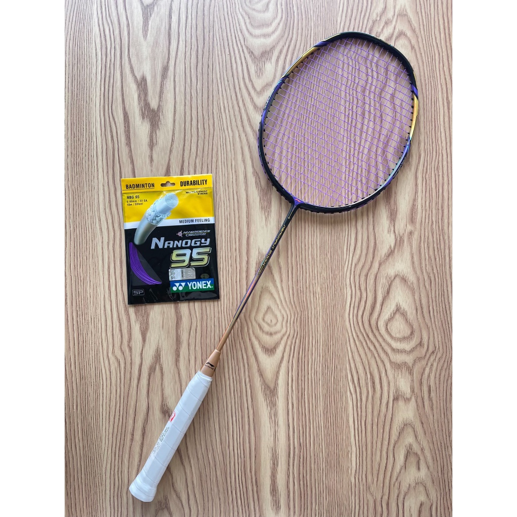 【Ready Stock】LINING Badminton Racket AERONAUT 9000I Purple Gold Yuta ...