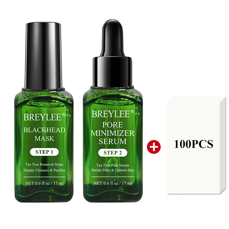 【New Upgrade】BREYLEE Black Mask Blackhead Remover Serum Face Sheet Mask ...