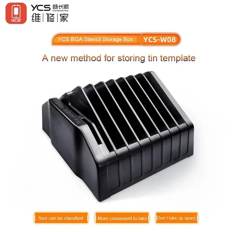 YCS-W08 Stencil Storage Box for Mobile Phone Motherboard IC Chip Rework ...