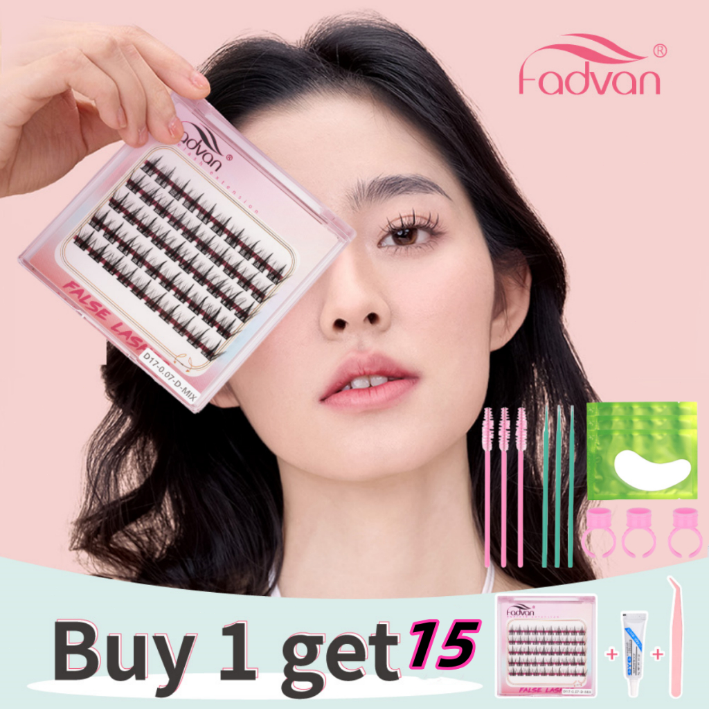 FADVAN Lazy Clusters Single False Lashes 3D Fairy Princess Comics ...