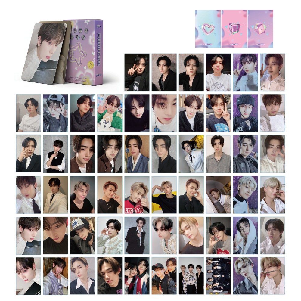 50-119pcs EN JUNGWON Holographic Postcards HEESEUNG JAKE JAY NI-KI ...