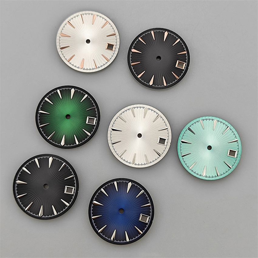 29MM Watch Dial Design Radiation Pattern Single Calendar Retrofit ...