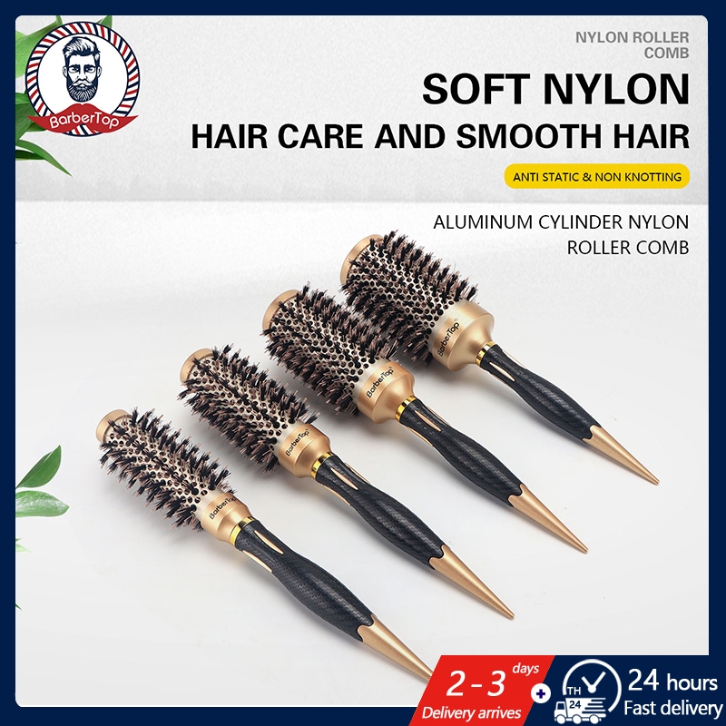 Spot #Hairdressing and Barbering Salon Boar Bristle Rolling Comb ...