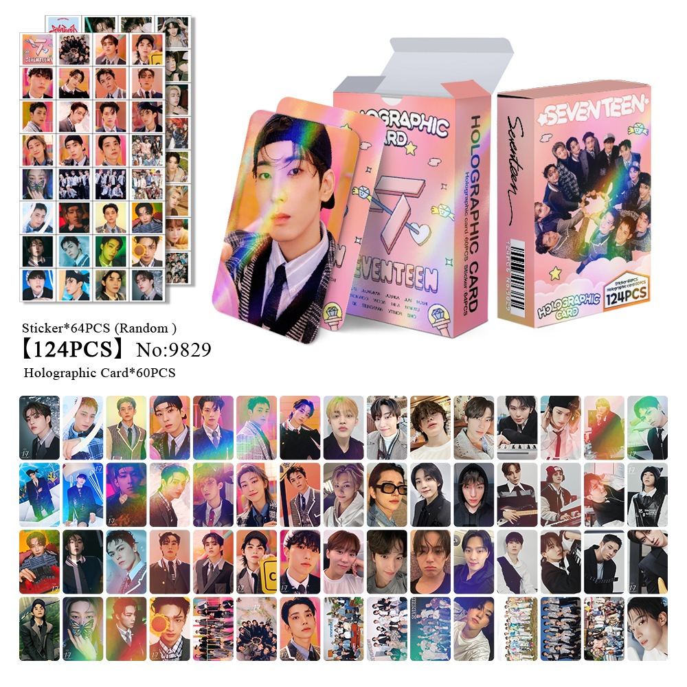 SEVENTEEN Holographic Laser LOMO Cards S.Coups Hoshi Mingyu JEONGHAN JUN The8 WONWOO Solo ...