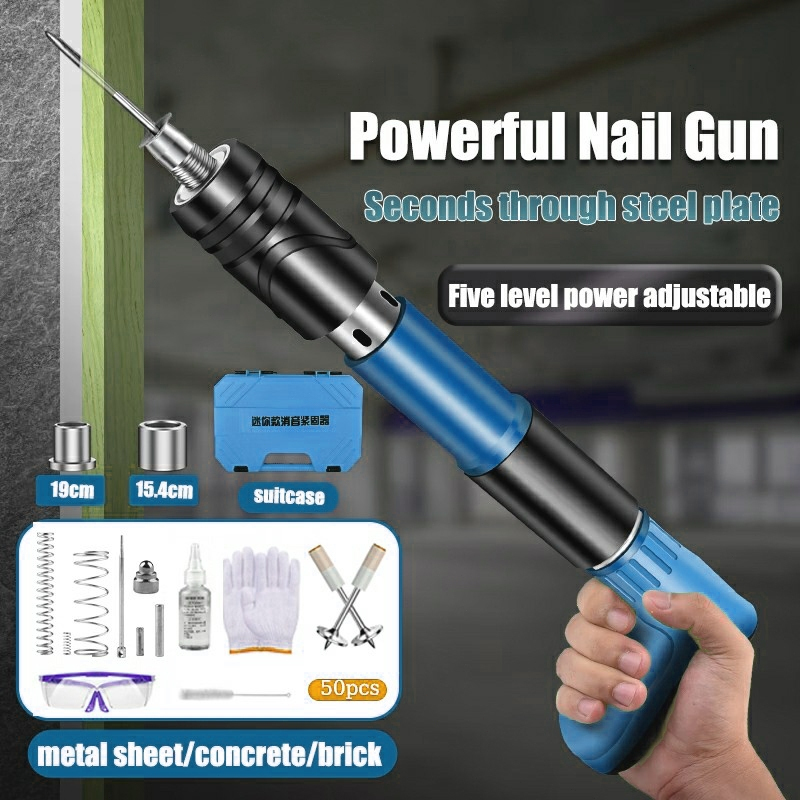 5-Speed Nail Gun Manual Steel Rivet Guns Tufted Concrete Wall Pipe ...