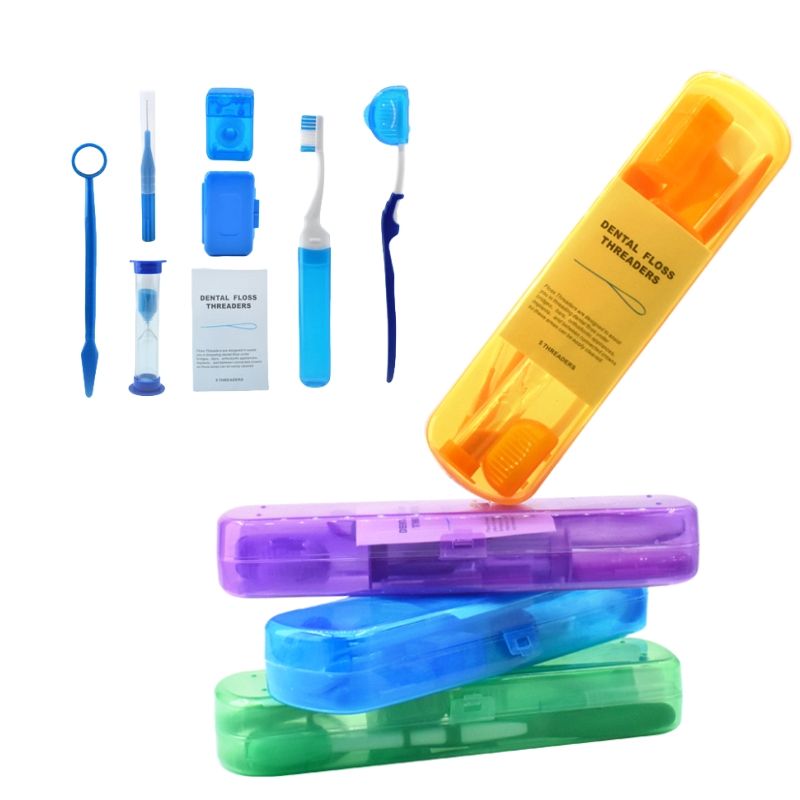 Dental Orthodontic Care Hygiene Kit Set Floss Threader Cleaning Braces ...