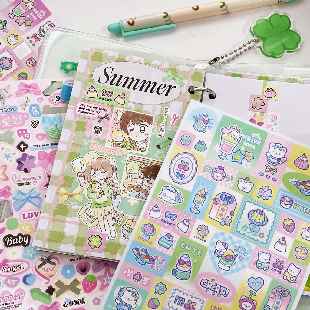 Stickers Handbook Stickers Cuckoo Card Stickers Original Collage diy ...