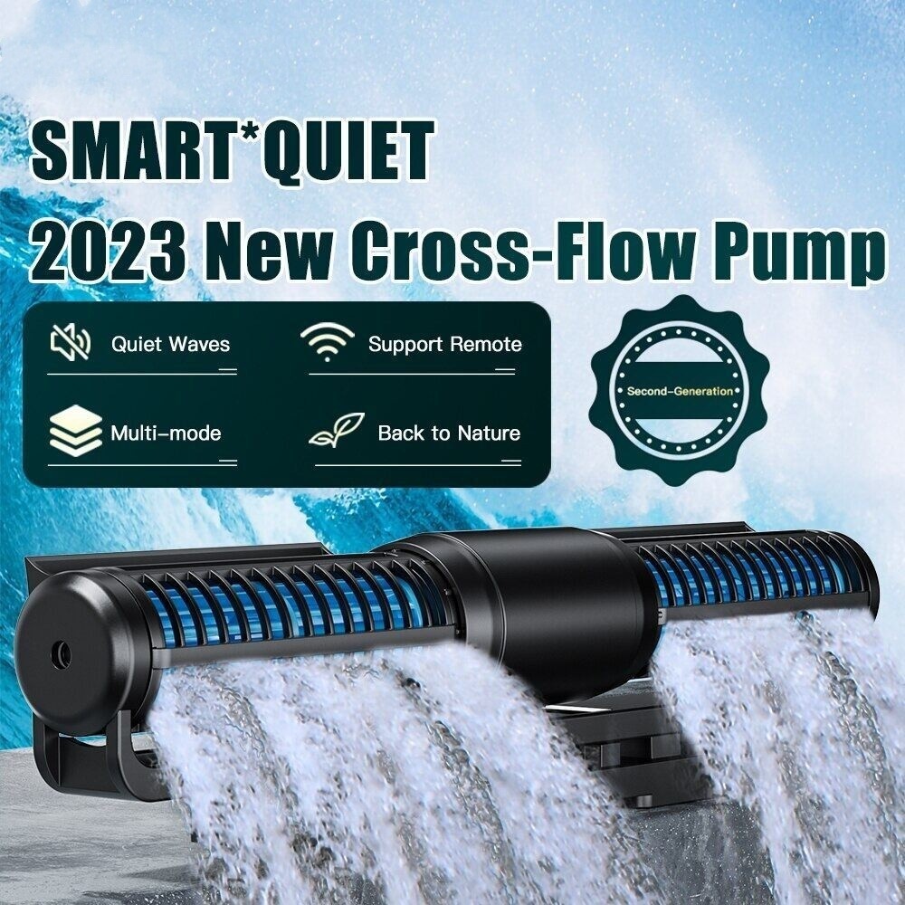 Jebao 2023 New Cross-Flow ECP ECP-M Fish Aquarium Water Pump External LCD Controller Remote WIFI ...