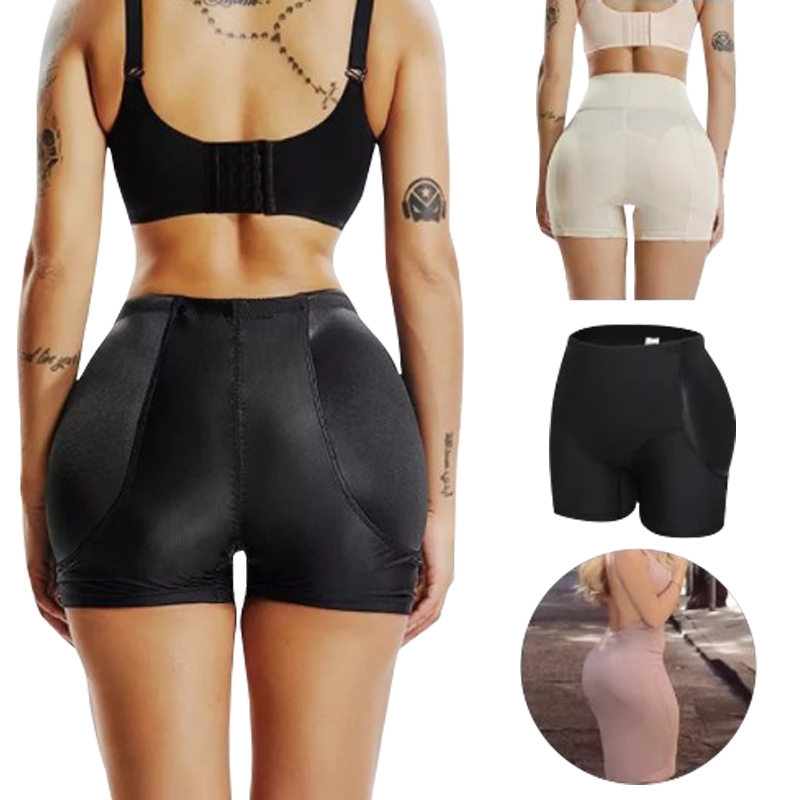 WECHERY Women's Padded Seamless Shapewear Panties Hip Enhancer Underwear Shaper Shorts Padding ...