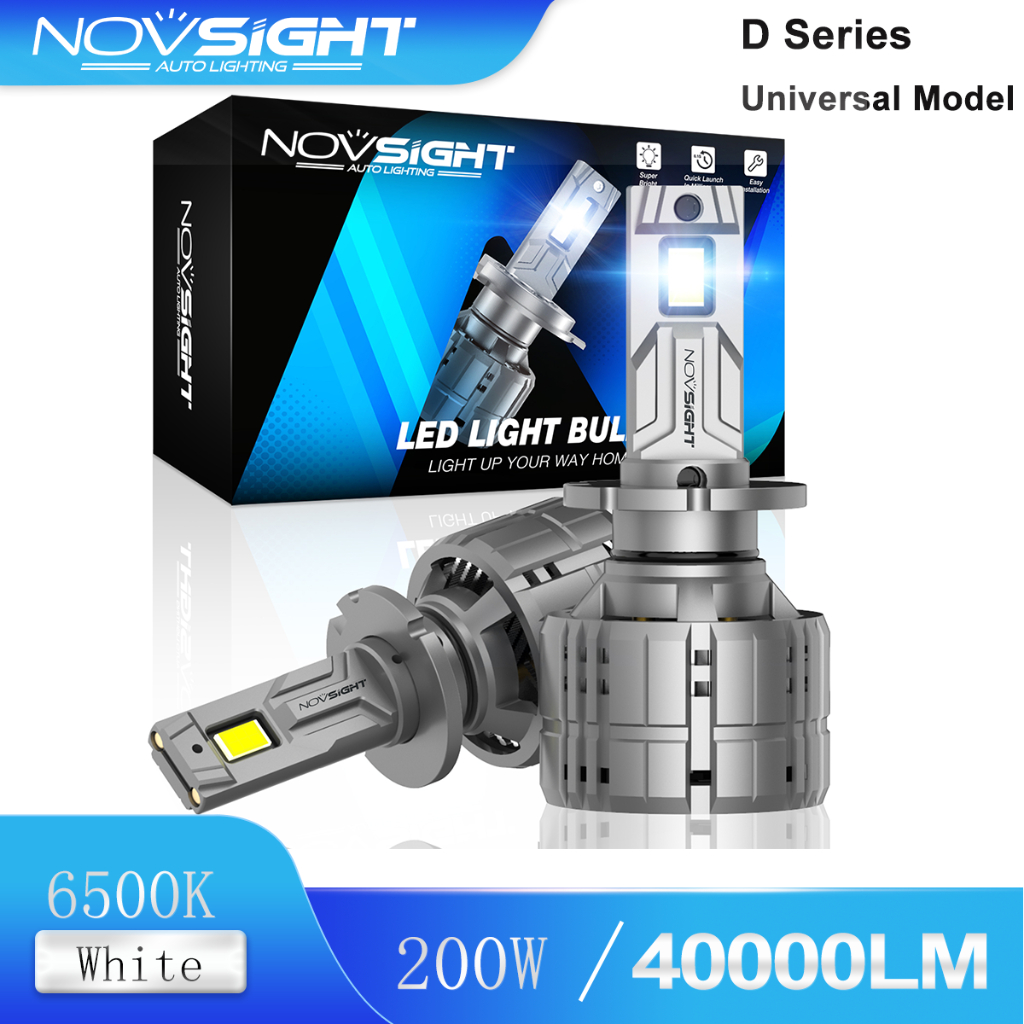 Novsight N60 D1S D2S D3S D4S car LED Headlight 200W 40000LM A Pair ...