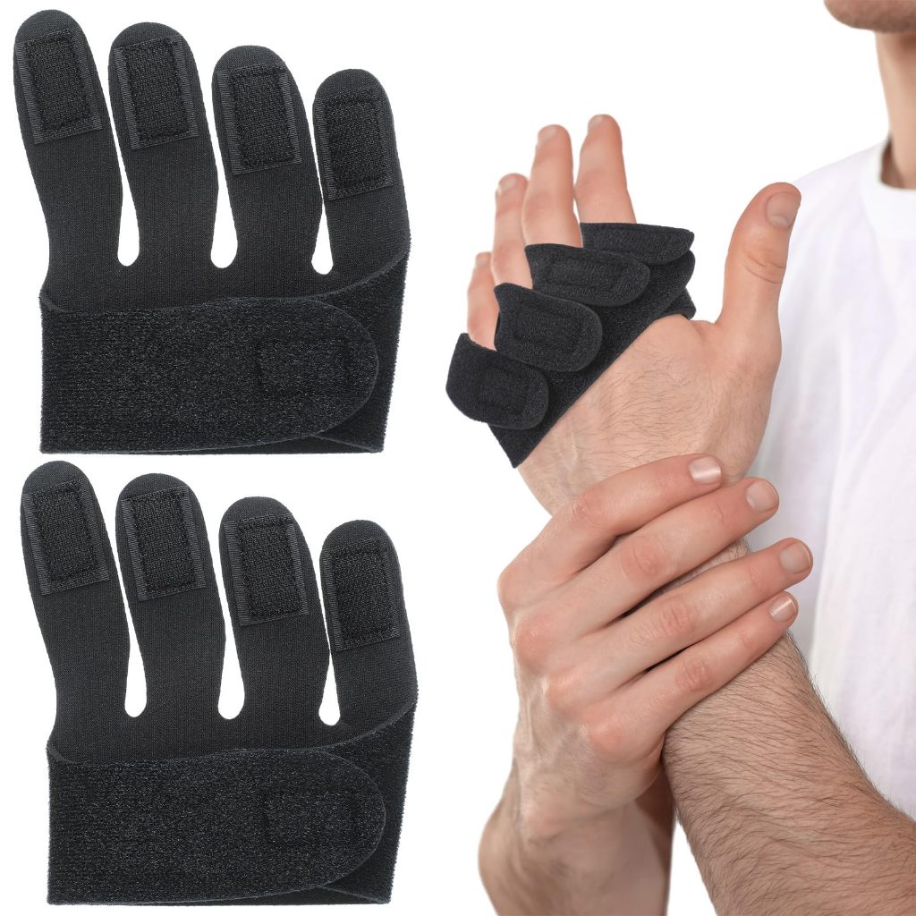 NEENCA 2Pcs Hand Ulnar Deviation Strap Right Drift Hand Splint Knuckle ...