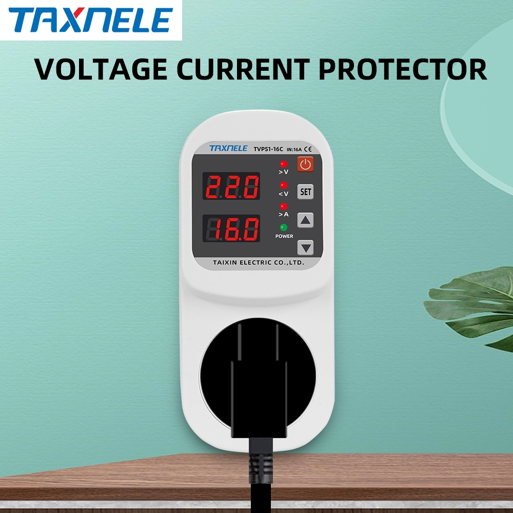 TAXNELE Over Voltage Current Voltage Protector Socket AC 220V 110V ...