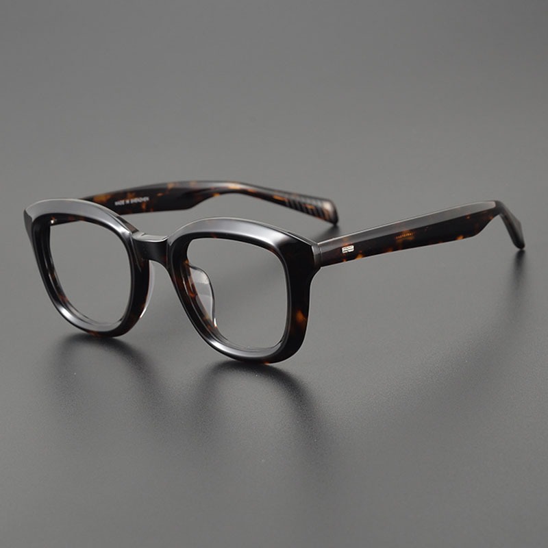 Japanese Textured Acetate Frames Men Wide Face Eyeglass frame Women ...