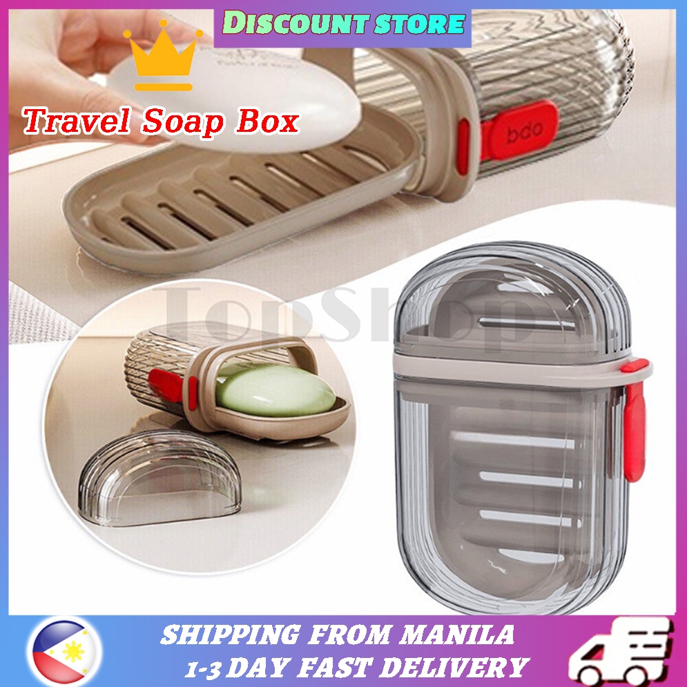 Transparent Soap Box Soap Travel Case With Cover Portable Leakproof For ...