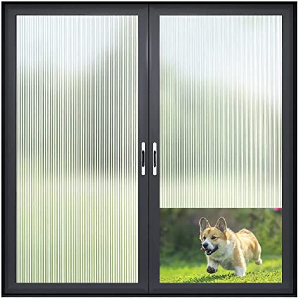 Matt Window Privacy Film Reeded Glass Window Film Translucent Privacy ...