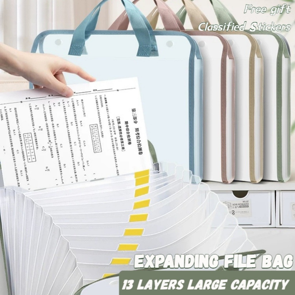 A4 Document Organizer Envelope Paper Storage Expanding File Folder ...