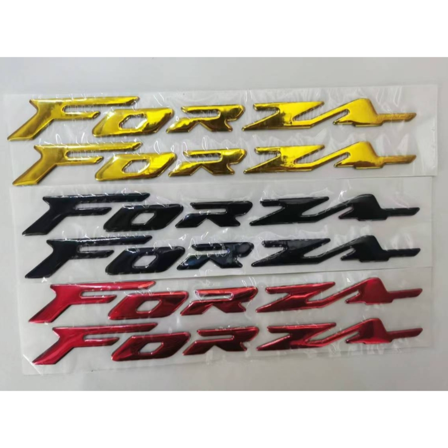 3D Forza Emblem Badge Bike Motorcycle Sticker For Honda FORZA 125 300 ...