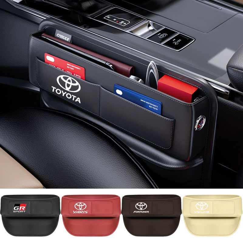 Toyota Car crevice center console leather storage box with multiple ...