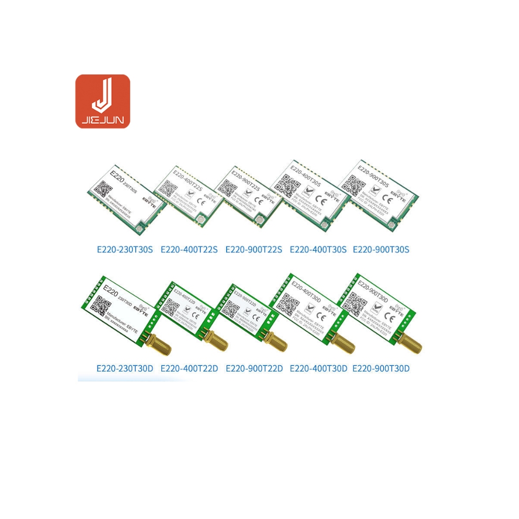 LoRa module wireless serial port transceiver LLCC68 transparent UART communication 433M RF ...