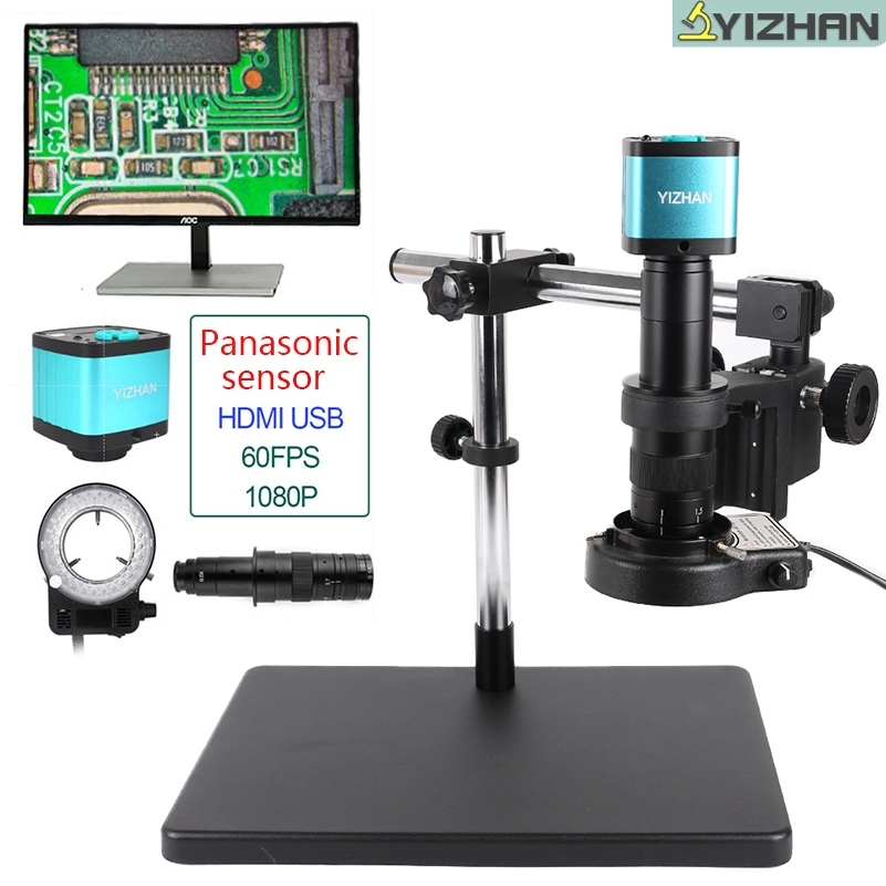 YIZHAN microscope1080P 2060P HDMI USB TYPE-C Rotatable microscope 180X ...