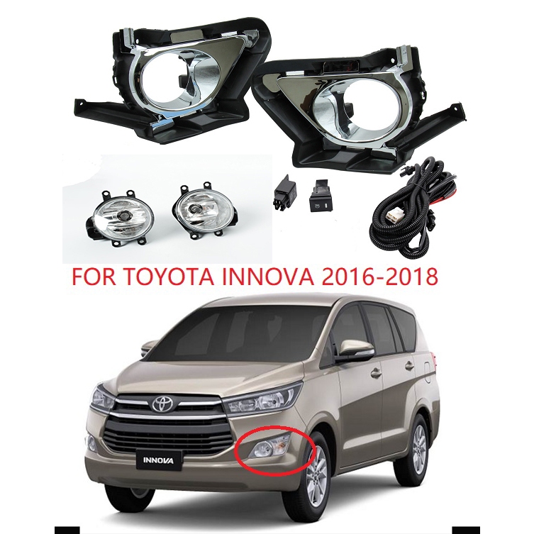 1SET Fog Light Fog Lamp assembly For TOYOTA INNOVA 2016 2017 2018 ...