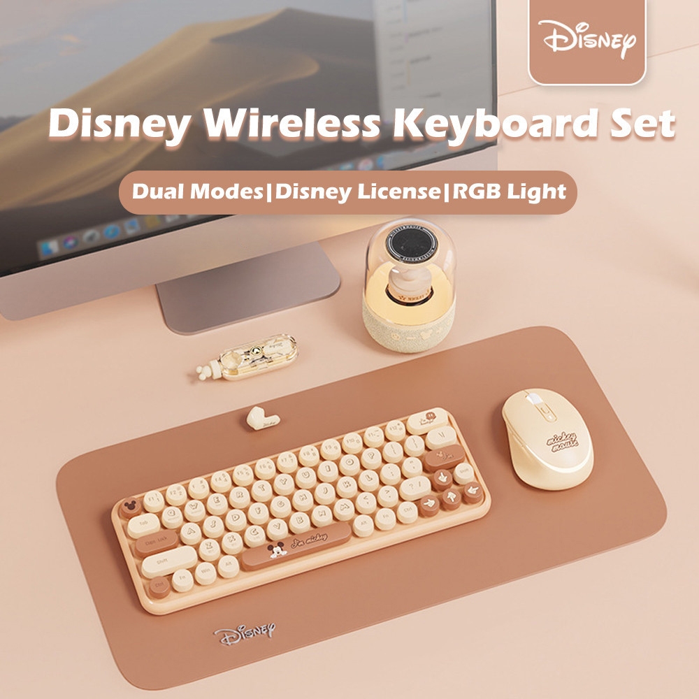 65 Keys Disney DW-MK100 2.4GHz Bluetooth Dual Modes Wireless Keyboard ...