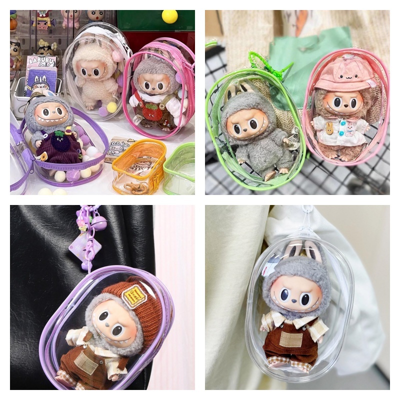 PVC 15mm Transparent Cute Round Cotton Protective Cover Unisex Clear ...