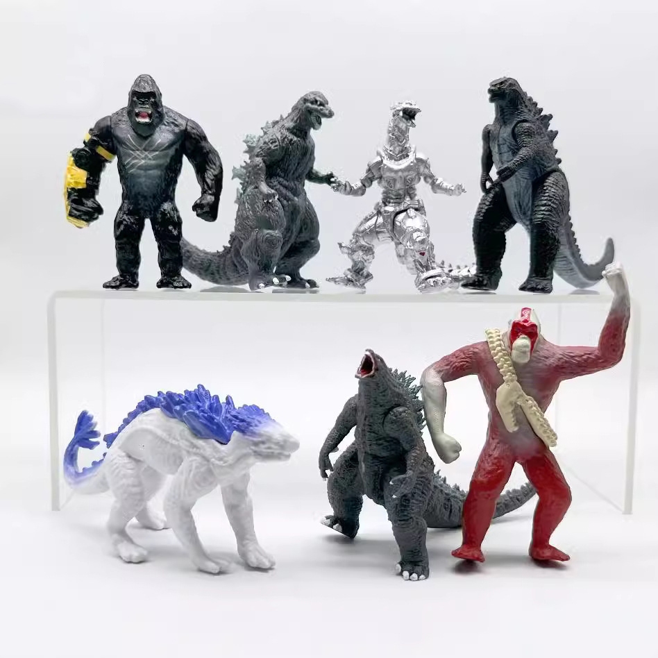 7Pcs/8Pcs/Set Anime Godzilla x Kong:The New Empire Scar King Mecha ...