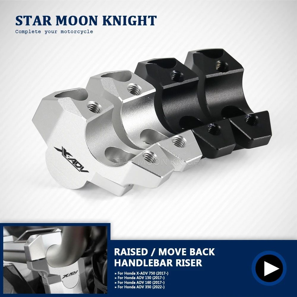 Motorcycle Handlebar Riser Drag Handle Bar Clamp Extend For Honda X-ADV XADV 750 ADV150 ADV160 ...