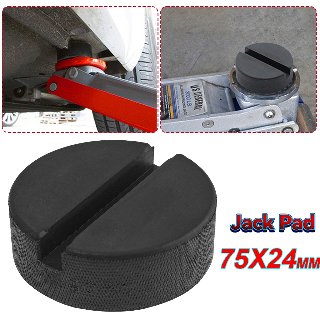 10mm Floor Slotted Car Jack Stand Rubber Pad Frame Protector Adapter ...