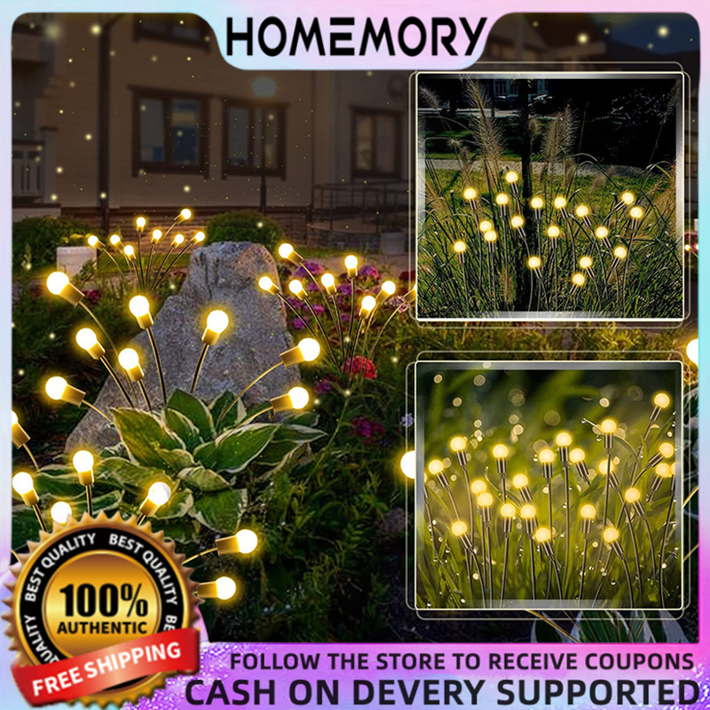 HOMEMORY Christmas Lights Solar LED Firefly Lights Outdoor Garden ...