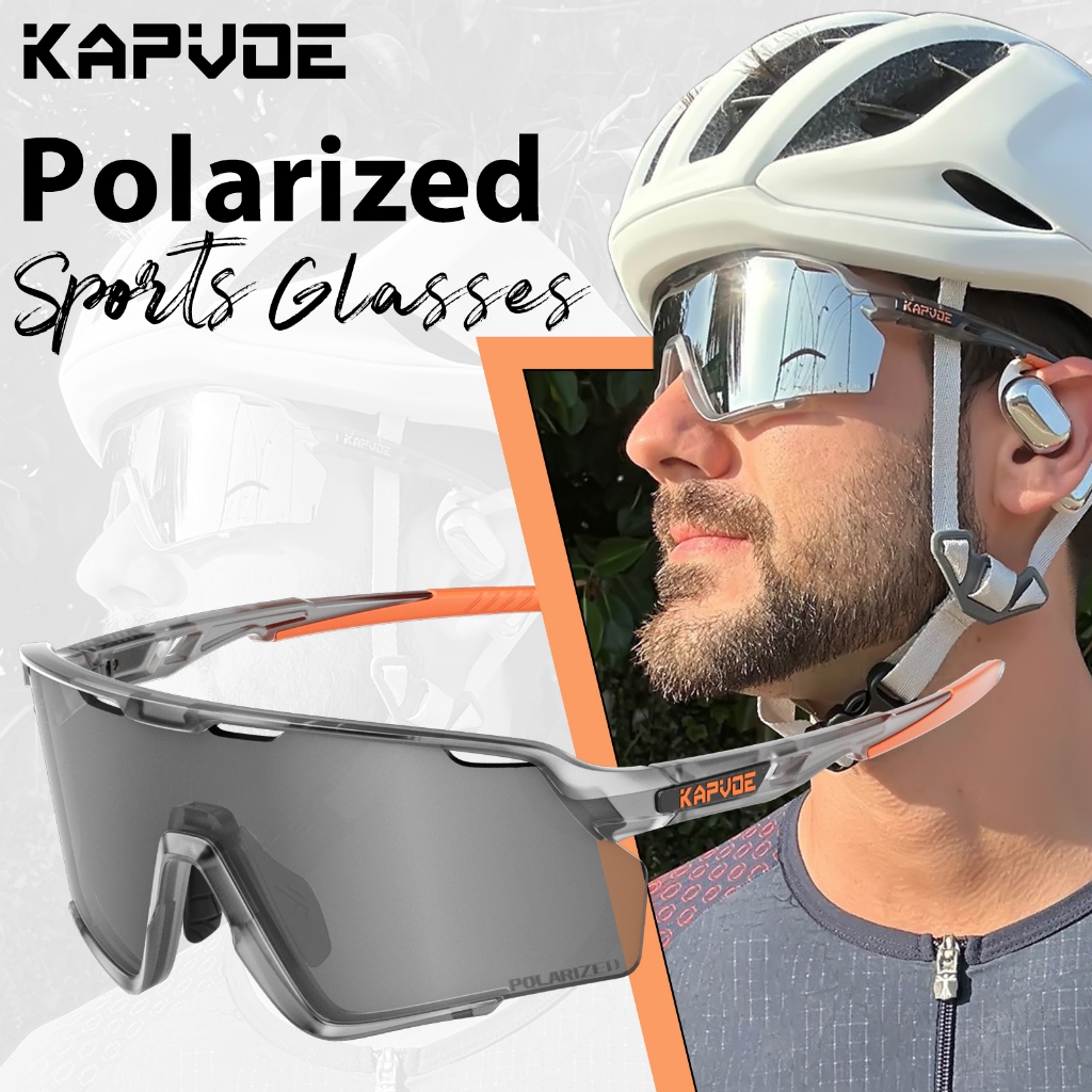 Kapvoe Road Goggles Men's Cycling Glasses Bicycle Polarized Sunglasses ...