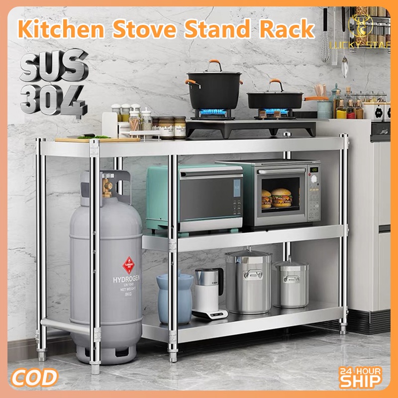 【Sa stock】Gas Stove Rack Kitchen rack with lpg cabinet Thickened ...