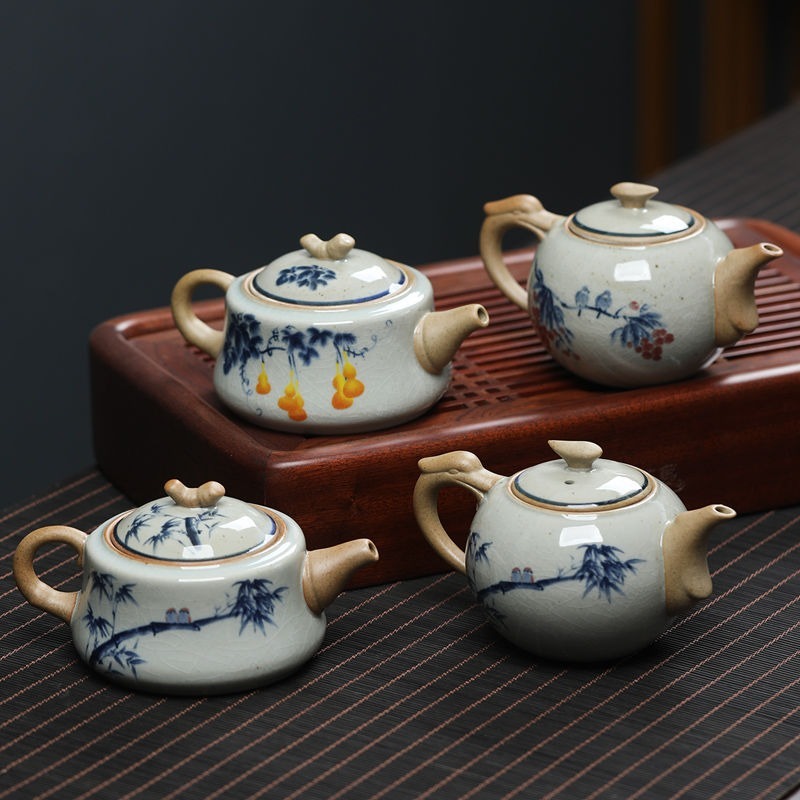 Crude Pottery Teapot Household Tea Ceramic Teapot Raw Ore Old Mud ...