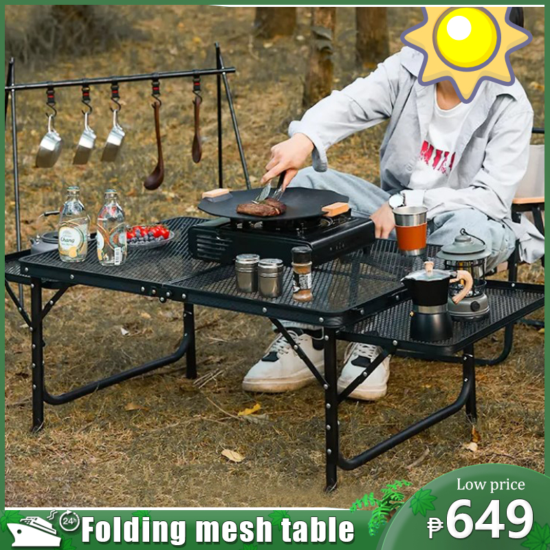 Folding Camping Table Barbecue Picnic Outdoor Portable High Strength ...