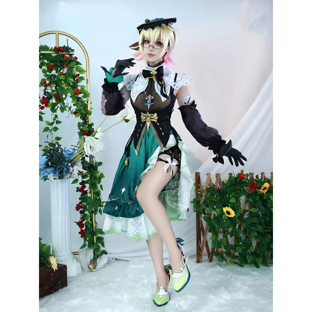 【Ready Stock】WUDU Genshin Impact Emilie Cos Costume Anime Game Cosplay ...