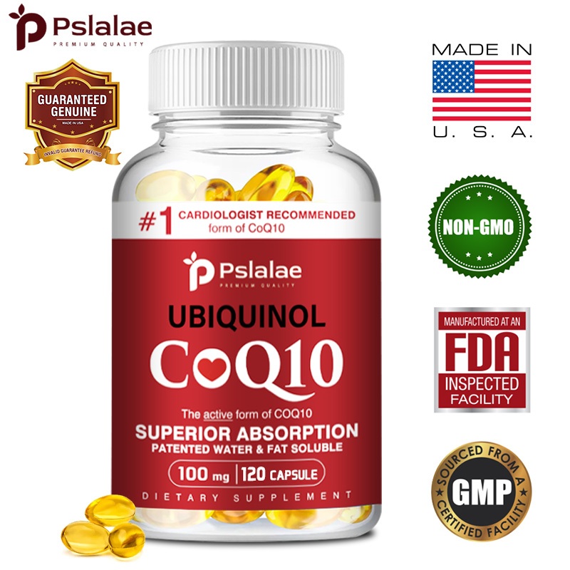 pslalae Ubiquinol CoQ10 Natural water and fat soluble C0Q10 supplement ...